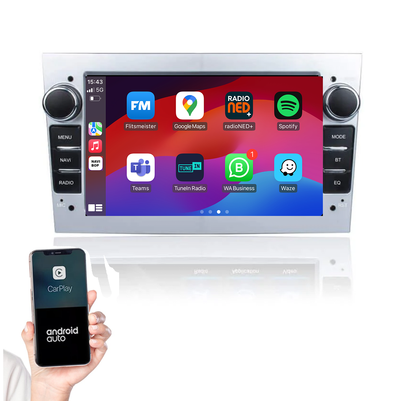 Opel Agila | Autoradio | 2003 t/m 2010 | Android 14 | Apple CarPlay